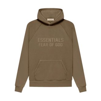 Fear of God Essentials Logo Hoodie - - Sweatshirts & Hoodies - Herren - Braun - M