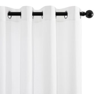 Deconovo Vorh&auml;nge mit &Ouml;sen Gardinen Transparent Reflektierend Lichtabweisend UV-Schutz Waschbar Vorhang f&uuml;r Wohnzimmer Schlafzimmer Lichtdurchl&auml;ssig, H229 x B1