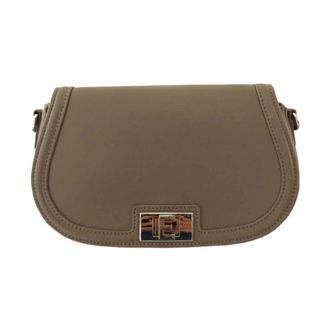 Ermanno Scervino Stilvolle Round Flap Sami Tasche - - Bags - Damen - Braun - ONE SIZE