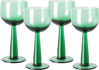 HKliving Verre &agrave; vin The emeralds - Set de 4 HKliving