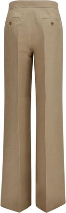 Max Mara Womens Beige Linen Casual Pants