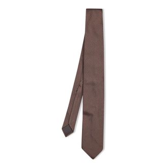 Lardini Fine Fabric Tie - Homme - Accessoires - Beige - Taille: ONE Size