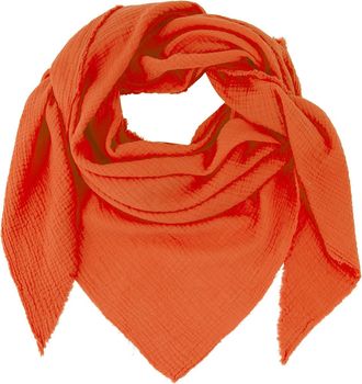 Glamexx24 Damenschal Musselin Dreieck Schal, XXL Schal verschiedenen Farben Halstuch Winterschal aus Baumwolle Hergestellt in Italien