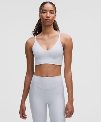 lululemon Soutien-gorge Focuser encolure d&eacute;gag&eacute;e Maintien l&eacute;ger, bonnets A/B pour Femmes - Bleu - Taille XL