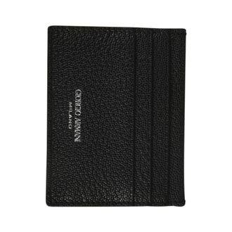 Giorgio Armani Leder Kartenetui - - Accessories - Herren - Schwarzk - ONE SIZE