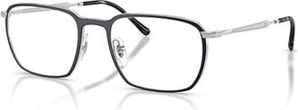 Ray-Ban Rb6549 Optics Silber Fassung Klar Glas Polarisiert 51-20