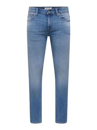 Only & Sons Slim-fit-Jeans ONLY & SONS ONSLOOM SLIM JOG BOX PIM MU OTL, Herren, Gr. 28, L&auml;nge 32, blau (light blau denim), Denim/Jeans, Obermaterial: 70% Baumwoll