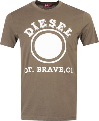Diesel 1976 T-Shirt f&uuml;r Herren, Logo (Efeu-Gr&uuml;n)