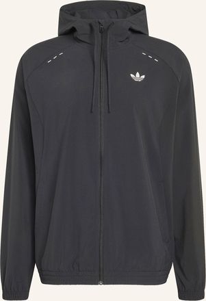 adidas Originals Adidas Originals Tech Trefoil Essentials Originals Jacke, Kapuze, Durchgehender Reissverschluss schwarz