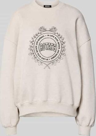 Rotate Oversized Sweatshirt mit Logo-Stitching