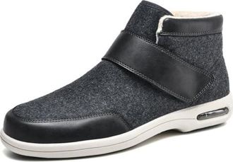 Generic Hommes Femmes Chaud Orthopédique Chaussures Cheville Support Chaussures De Marche Coussin dair Antidérapant OEdème Gonflement Pantoufle De Maison,Gris