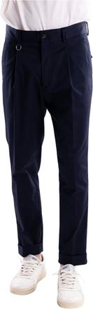 Paolo Pecora Homme, Pantalons, Bleu, Taille: XL Chinos