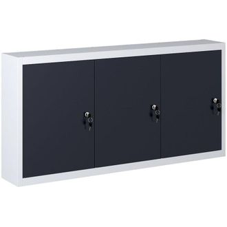 vidaXL Armoire &agrave; outils murale Style Industriel M&eacute;tal Gris et noir Vidaxl