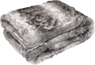 Mesana Wohndecke Decke Luna grau Polyester Microfaser-Fleece Tagesdecke Kuscheledcke Zudecke kuschelig weich Überwurf Sofadecke warm angenehm elegant