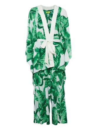 Mystique veste à imprimé végétal - Vert