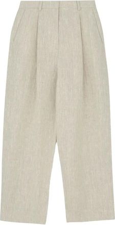 Skall Studio Femme, Pantalons, Beige, Taille: 40 FR Bob Leinenhose