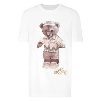 Philipp Plein Femme, Tops, Blanc, Taille: 38 FR T-Shirt Teddy