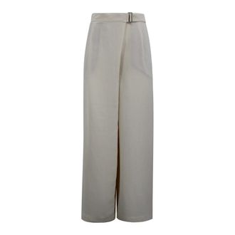Brunello Cucinelli Femme, Pantalons, Beige, Taille: 32 FR Pantalon Enveloppant Sartorial