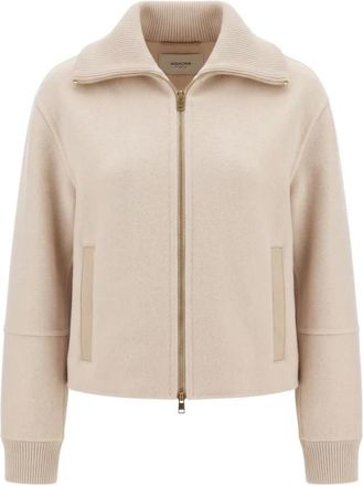 Agnona Caban B Jersey Double Face Heavy - - Jackets - Damen - Beige - M