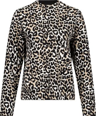 Gerry Weber Damen 919012-57002-1063 Pullover, Black/Taupe/Offwhite Leo AOP, 46