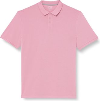 QS by s.Oliver Herren 2144368 Poloshirt mit Logo Detail, pink 4366, XL