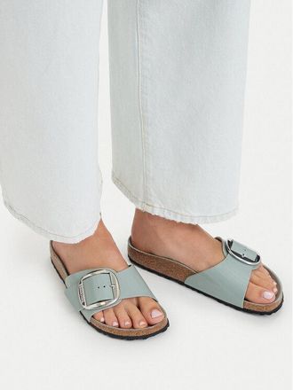 Birkenstock Pantoletten Madrid Big Buckle Hex 1031788 Gr&uuml;n