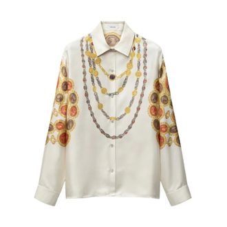 Versace Damen, Blusen & Hemden, Wei&szlig;, MGr&ouml;&szlig;e