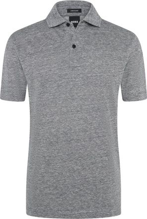 HUGO BOSS Poloshirt aus einem Leinen-Baumwoll-Mischgewebe in