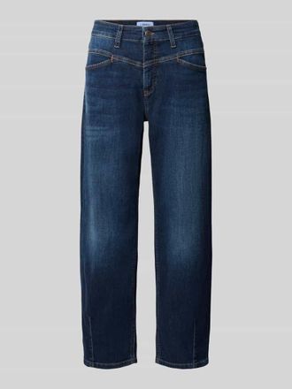 Cambio Regular Fit Barrel Jeans mit Bundfalten Modell ELIN
