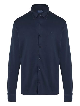 Paul & Shark chemise à boutonnière sur le devant - Bleu