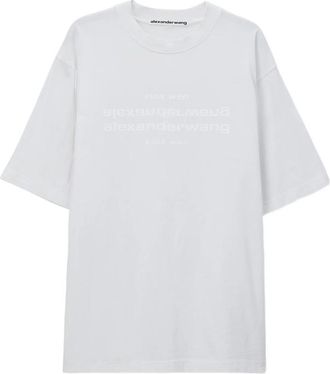 Alexander Wang Short Sleeve T-shirt W/ Mirror Logo