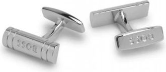 HUGO BOSS Homme, Accessoires, Gris, Taille: ONE Size Ensemble de boutons de manchette et pince &agrave; cravate en laiton avec bo&icirc;te cadeau