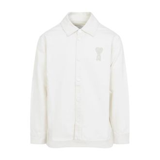 Ami Ami de Coeur Overshirt - - Jackets - Herren - Wei&szlig; - M