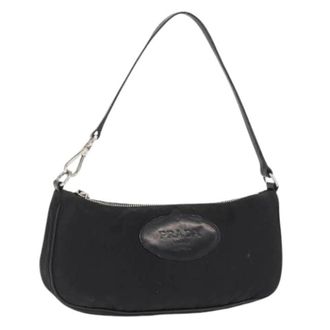 Prada Sac &agrave; bandouli&egrave;re en nylon vintage Pre-owned - Femme - Pre-owned - Noir - Taille: ONE Size