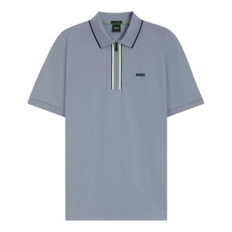 HUGO BOSS Philix Poloshirt f&uuml;r Herren, Schnell trocknend, kurz&auml;rmlig (Dunkelgrau)
