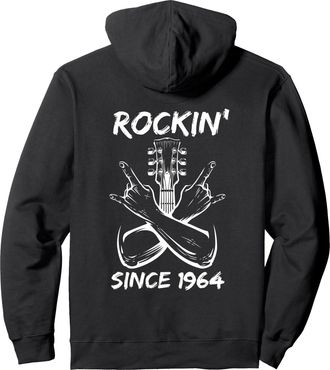 BDAZ Rockin Since 1964 Rockgitarre zum 61. Geburtstag, 61 Jahre alt Pullover Hoodie