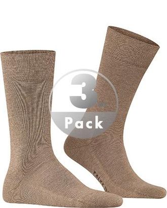 Falke Herren Socken braun Baumwolle unifarben