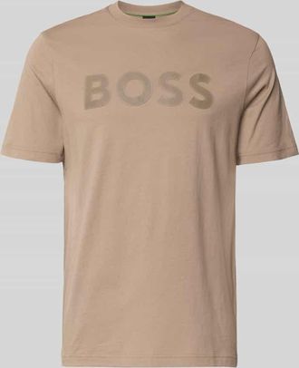 HUGO BOSS Regular Fit T-Shirt aus reiner Baumwolle Modell TS_STRUCTURE LOGO 1027473