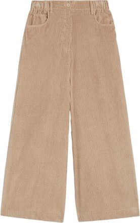 Max Mara Femme, Pantalons, Beige, Taille: 34 FR Pantalon en velours de coton pur