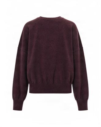 Isabel Marant Embroidered Logo Sweater - Burgundy