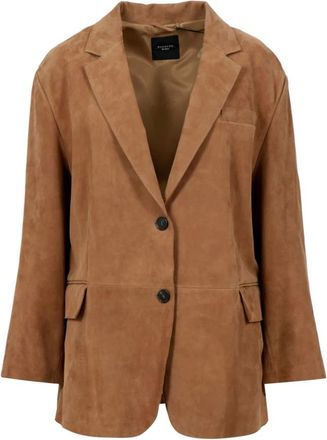 Max Mara Femme, Vestes, Brun, Taille: 40 FR Rolanda Blazer
