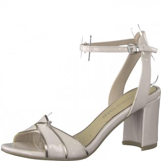 Marco Tozzi Marco Tozzi Damen 2-2-28315-28 Sandale mit Absatz, Powder PAT CB, 38 EU