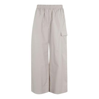 Remain Wide Leg Pants - - Trousers - Damen - Braun - 2XS