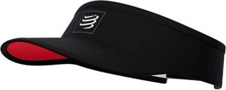 Compressport Unisex Visor Visier, Schwarz/Rot, Einheitsgröße