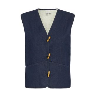 Ichi Ihhiramo WA2 Weste - - Jackets - Damen - Blau - S