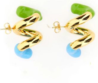 Sunnei Double Fusillo Rubberized Earring - - Accessories - unisex - Mehrfarbig - ONE SIZE