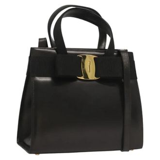 Ferragamo Pre-owned Leder Handtaschen - - Pre-owned - Damen - Schwarzk - ONE SIZE