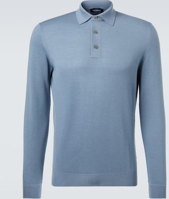 Thom Sweeney Polopullover aus Wolle