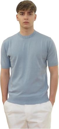 Barba Homme, Tops, Bleu, Taille: L T-shirt ras du cou