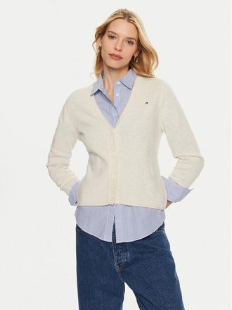 Tommy Hilfiger Strickjacke WW0WW43092 Beige Regular Fit